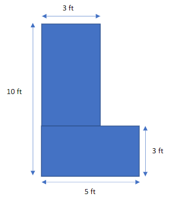 Solved The top rectangular part of the odd-shaped object | Chegg.com