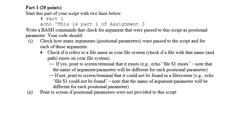 Solved Part 1 (20 points) Start this part of your script | Chegg.com