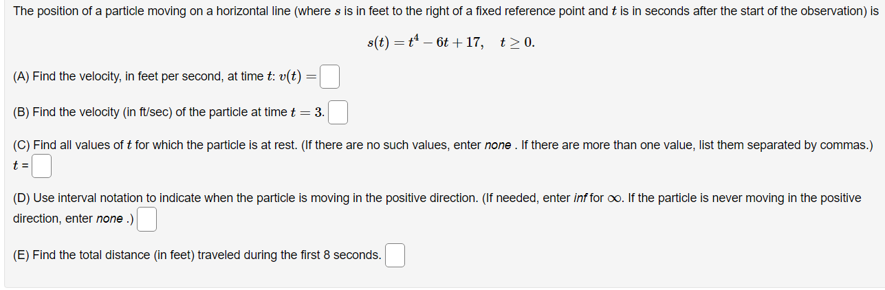 Solved The position of a particle moving on a horizontal | Chegg.com