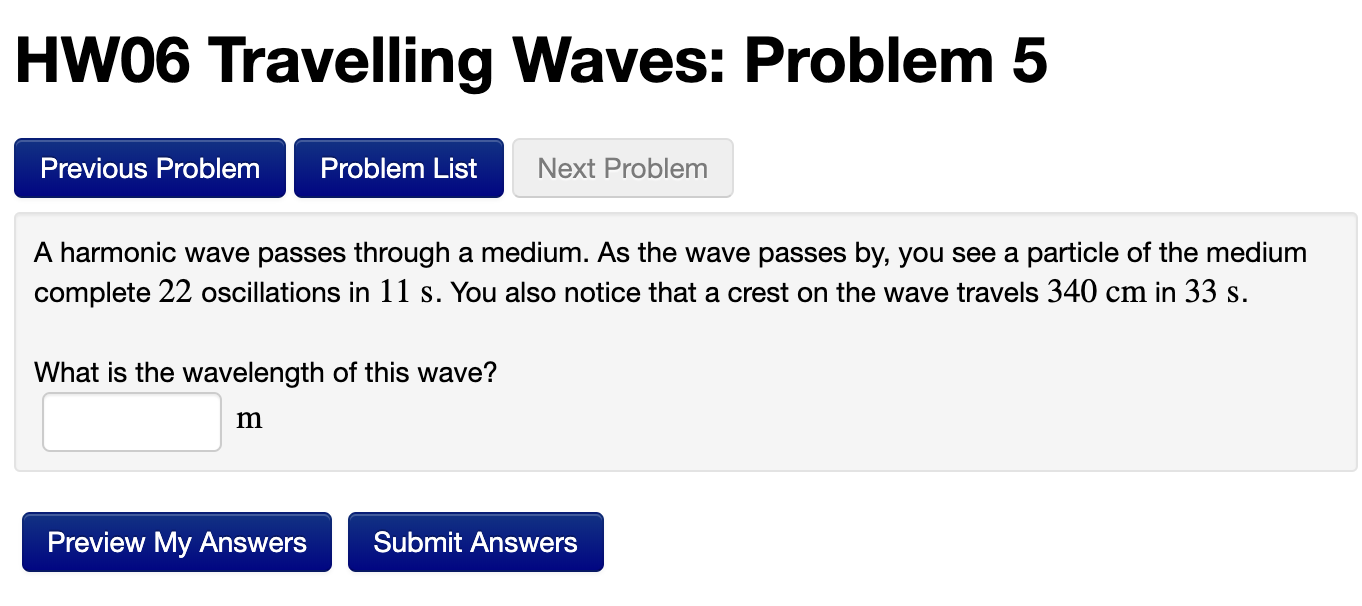 Solved HW06 Travelling Waves: Problem 5 Previous Problem | Chegg.com