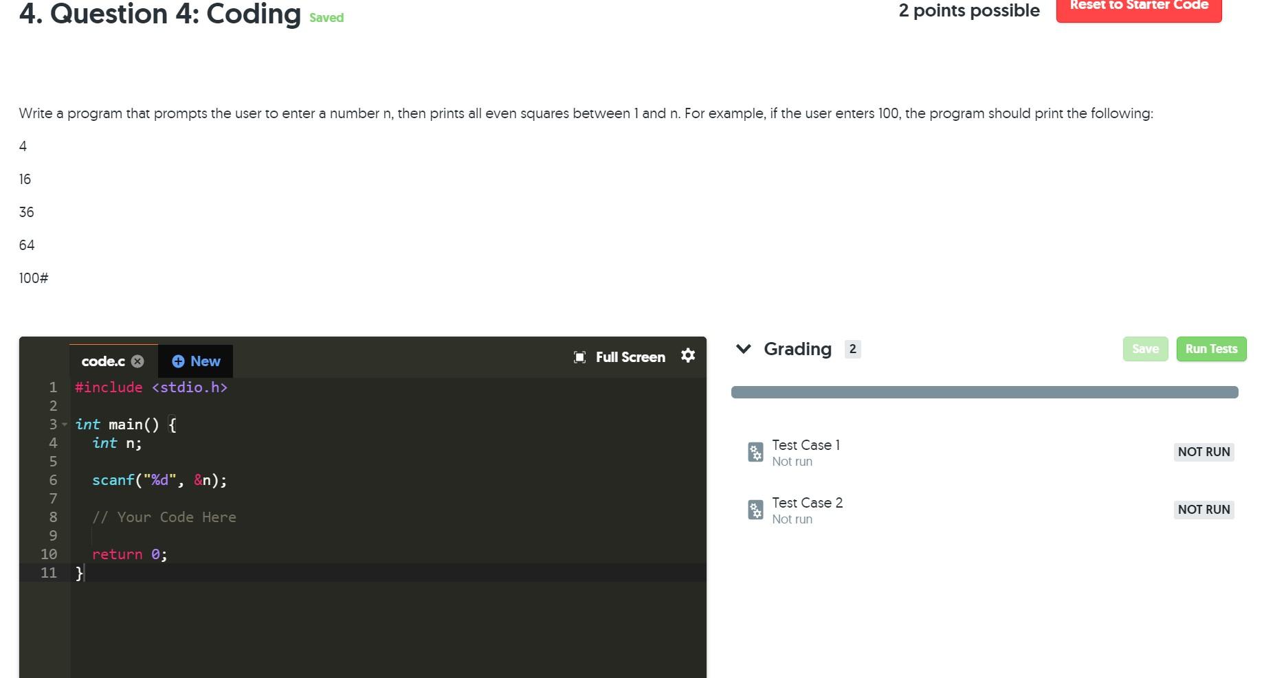 Solved 2. Question 2: Infinite Loop Saved We have infinite | Chegg.com