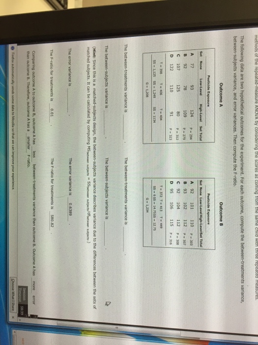 5. Using calculations to compare samples with | Chegg.com