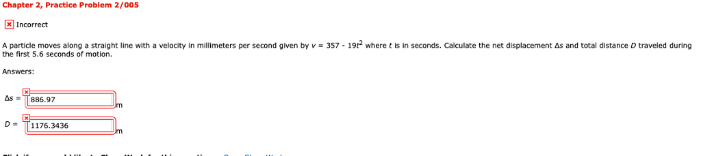 Solved Chapter 2, Practice Problem 2/005 XIncorrect A | Chegg.com