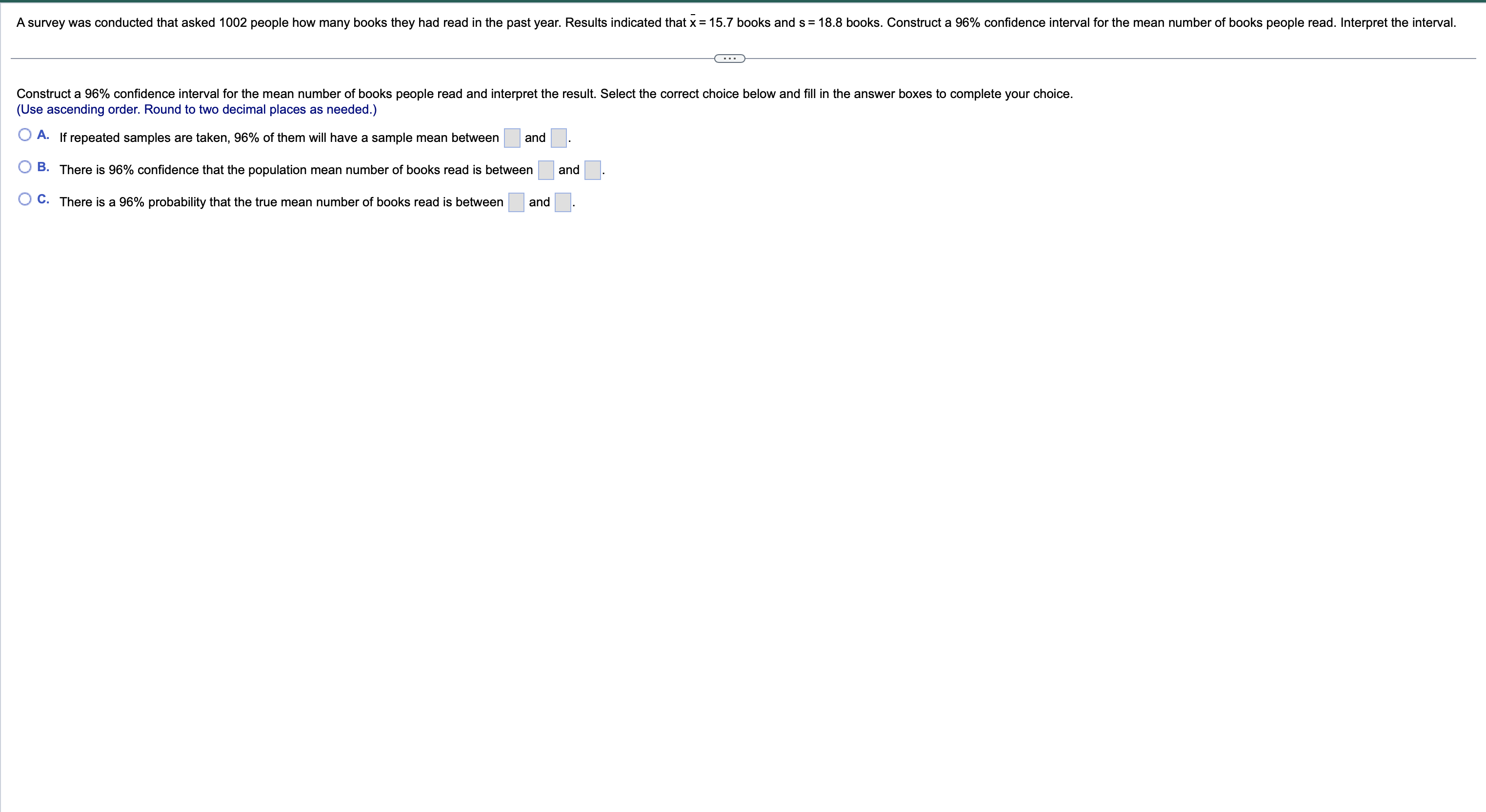 Solved (Use ascending order. Round to two decimal places as | Chegg.com