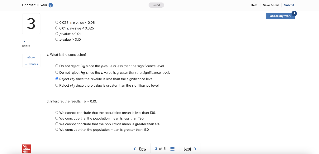 Solved Consider the following hypotheses: q0:μ≥130uA4:μ