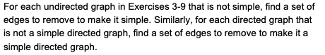 Solved For each undirected graph in Exercises 3-9 that is | Chegg.com