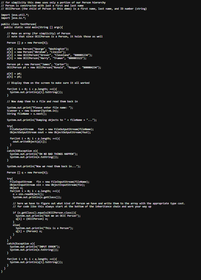 Solved // for simplicity this deno uses only a portion of | Chegg.com