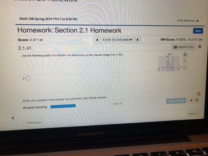 Solved Math 238 Spring 2019 TTH 7 to 9:30 PM Homework: | Chegg.com