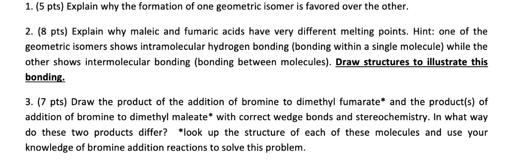 Solved 1. (5 pts) Explain why the formation of one geometric | Chegg.com Solved 1. (5 pts) Explain why the formation of one geometric | Chegg.com