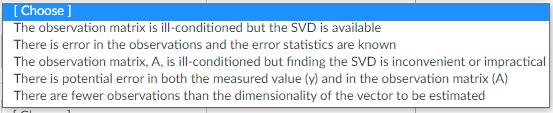 Solved Match the best method below to the problem (note, in | Chegg.com