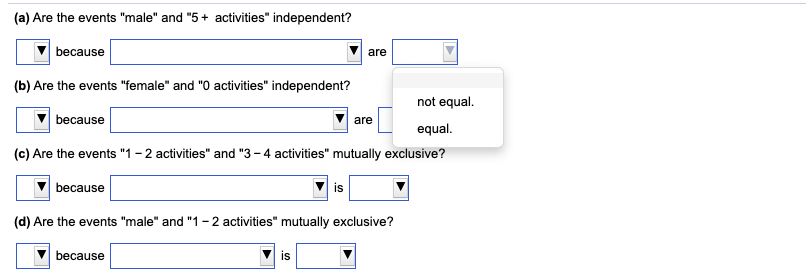 Solved The following data represent the number of different | Chegg.com