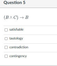 Solved For each of the following formulas, determine whether | Chegg.com