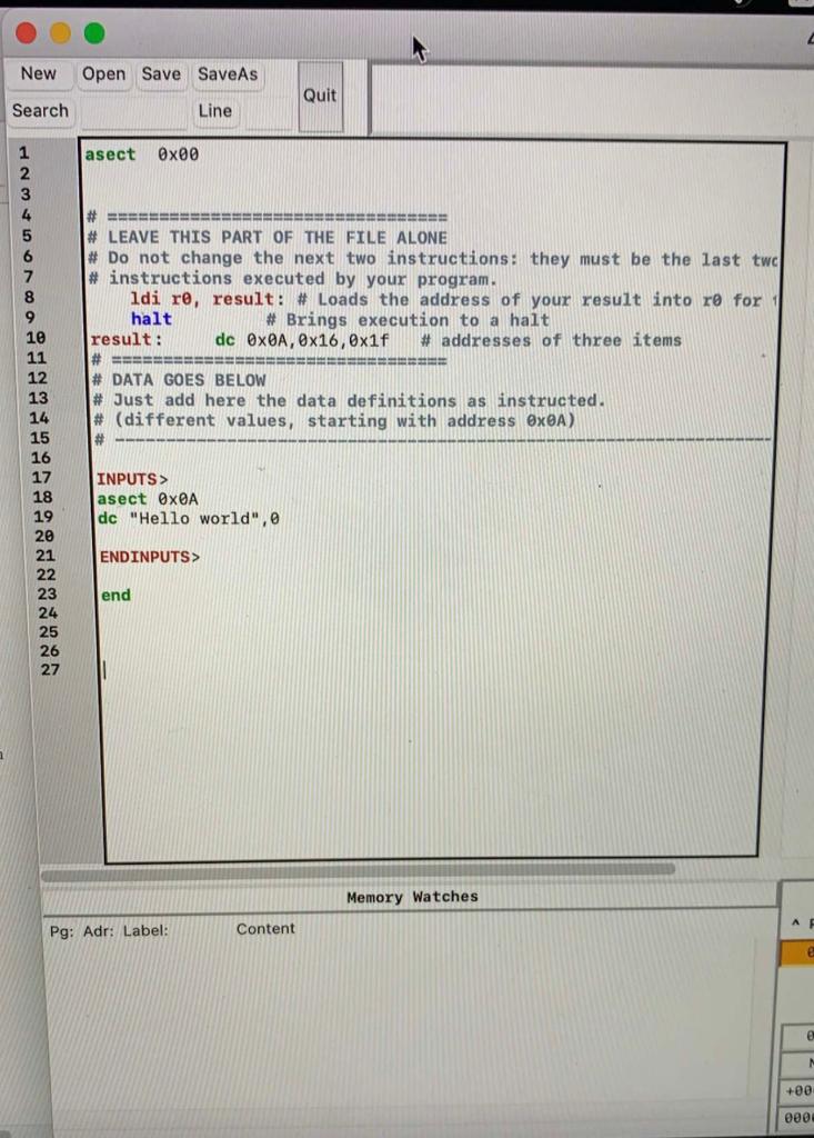 Modify the program template you are given to include | Chegg.com