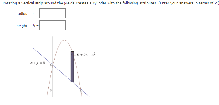 Solved Rotating a vertical strip around the y-axis creates a | Chegg.com