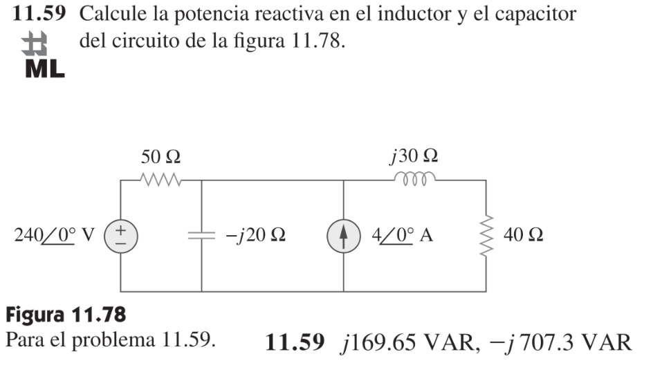 Solved Calculate the reactive power in the inductor and | Chegg.com