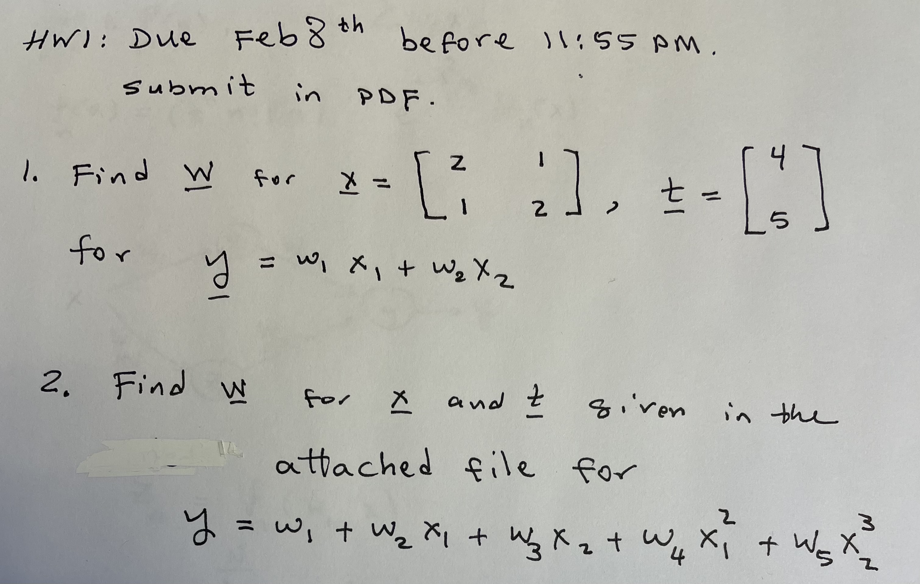 Solved HW1: Due Feb 8th ﻿before 11:55pm.submit in PDF.Find | Chegg.com