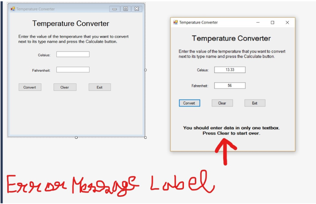 Solved C# Temperature Converter Application: I have most | Chegg.com