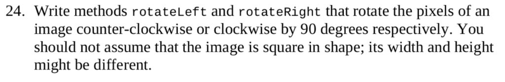 Solved 24. Write methods rotateLeft and rotateRight that | Chegg.com