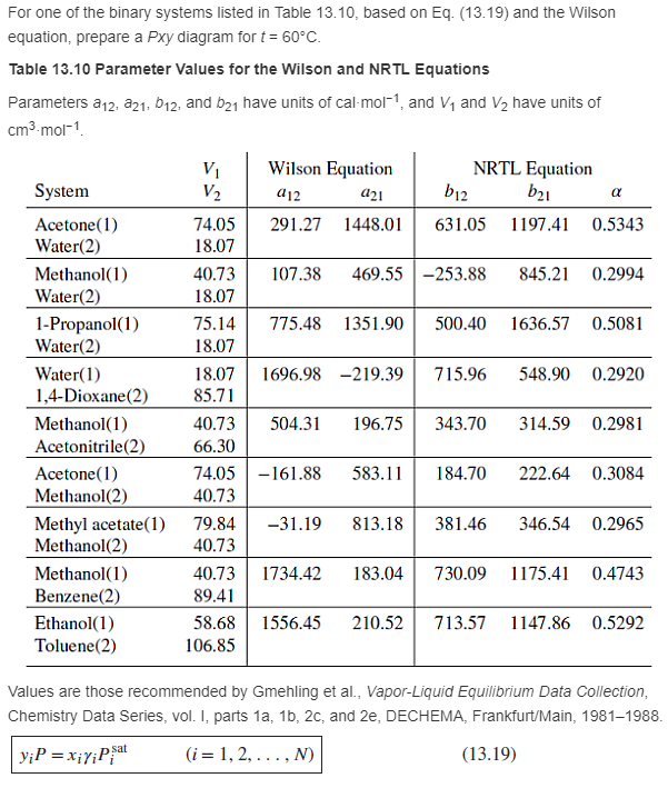 For one of the binary systems listed in Table 13.10, | Chegg.com