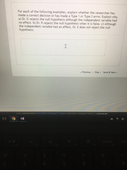 Solved For each of the following examples, explain whether | Chegg.com