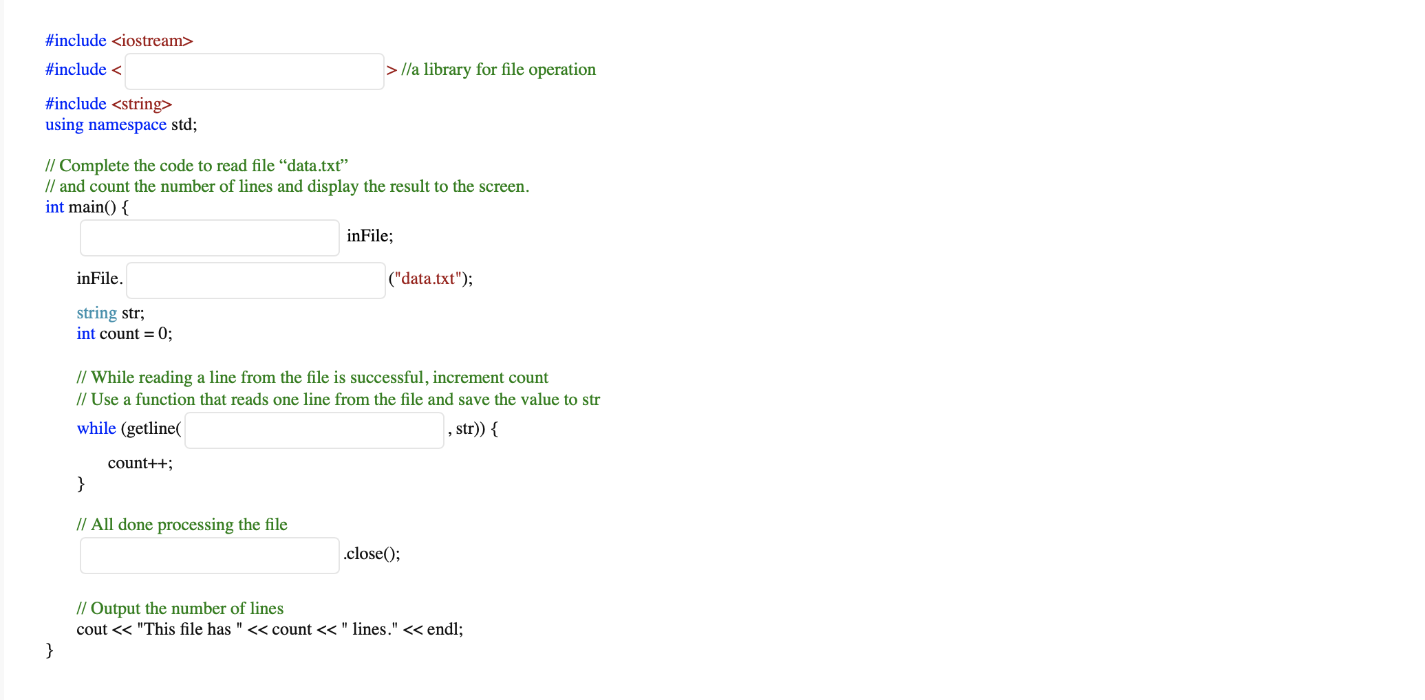 Solved #include #include l/a library for file operation | Chegg.com