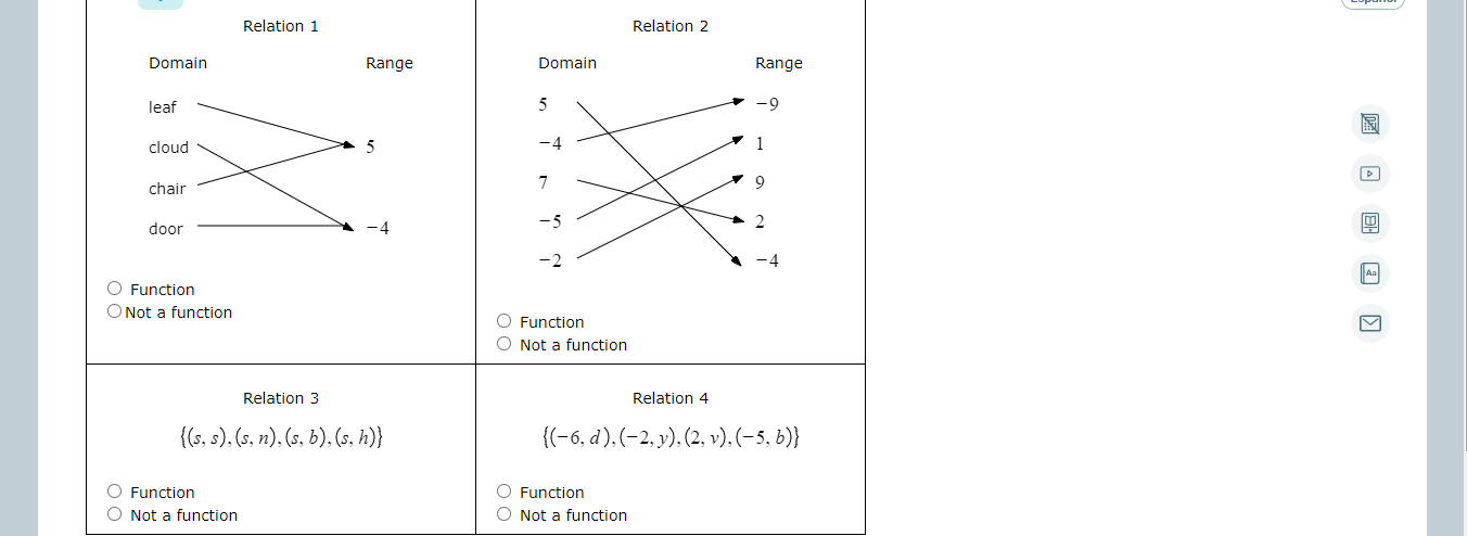 Solved Relation 1 2 Relation 2 Domain Range Domain Range | Chegg.com Solved Relation 1 2 Relation 2 Domain Range Domain Range | Chegg.com