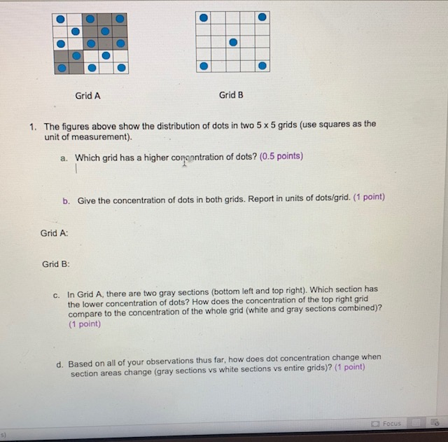 Solved The figures above show the distribution of dots in | Chegg.com
