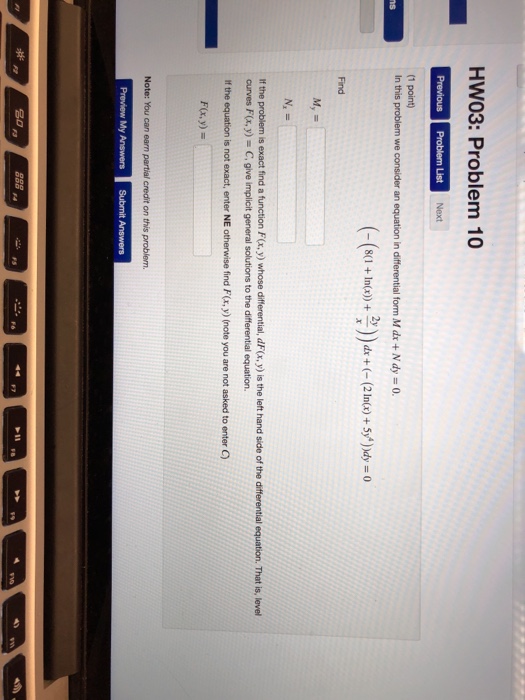 Solved HW03: Problem 10 List Next (1 point) In this problem | Chegg.com