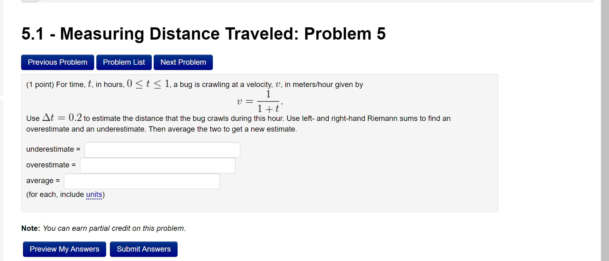 Solved 5.1 - Measuring Distance Traveled: Problem 5 (1 | Chegg.com