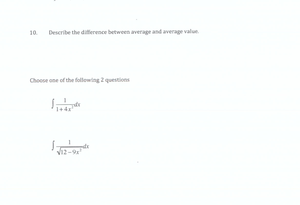 Solved 10. Describe the difference between average and | Chegg.com