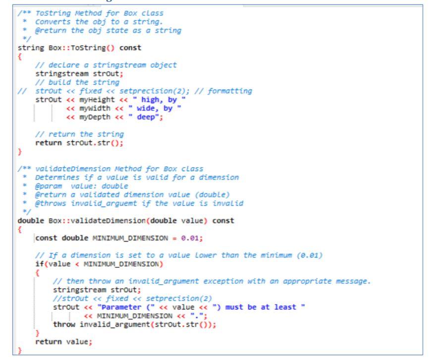 Solved • You Will Create A New Class Called Box Which 