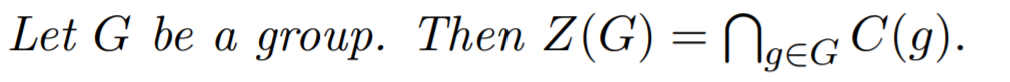 Solved Abstract Algebra The definition of centralizer is | Chegg.com