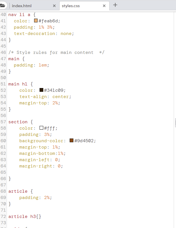 Solved Instructions Page 1 of 1 > In the index.html file, | Chegg.com