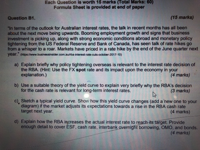 Solved Each Question is worth 15 marks (Total Marks: 60) | Chegg.com