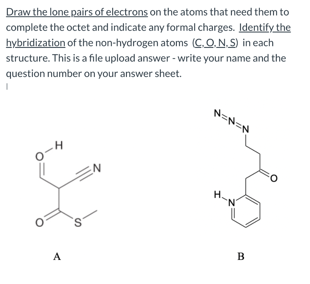 Solved Draw the lone pairs of electrons on the atoms that | Chegg.com