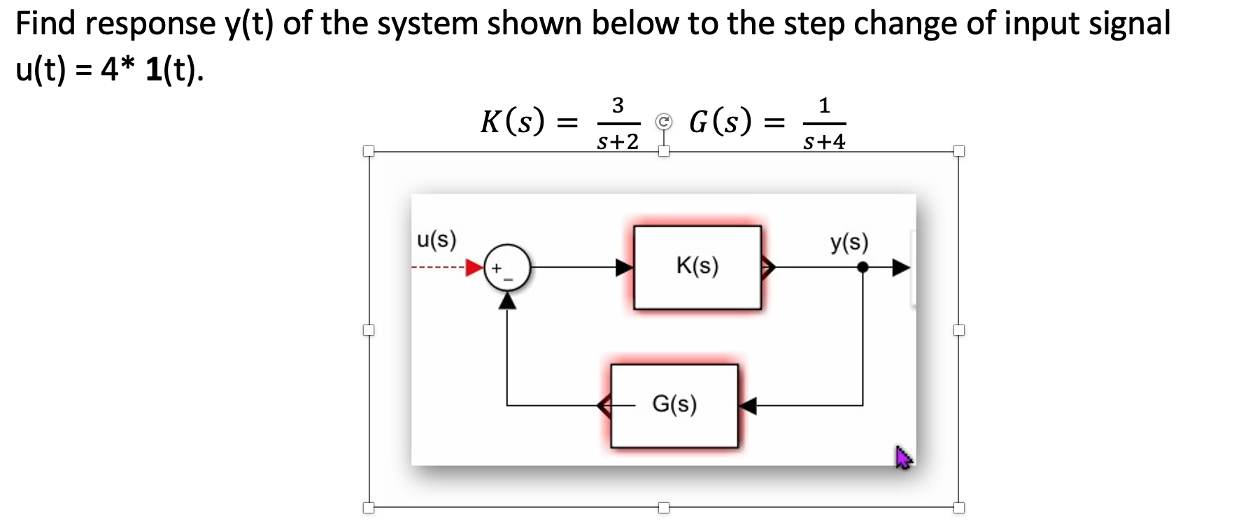 [Solved]: Find response y(t) of the system shown below to t