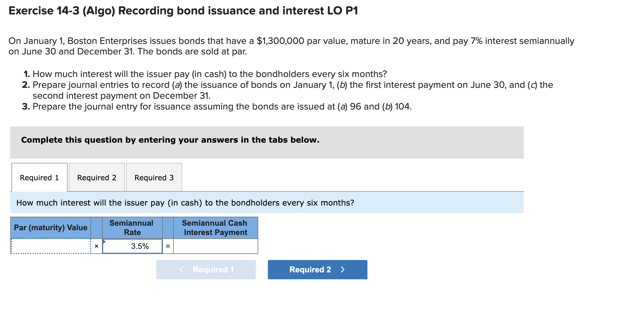 Solved Exercise 14-3 (Algo) Recording bond issuance and | Chegg.com