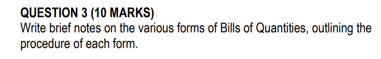 Solved QUESTION 3 (10 MARKS) Write brief notes on the | Chegg.com