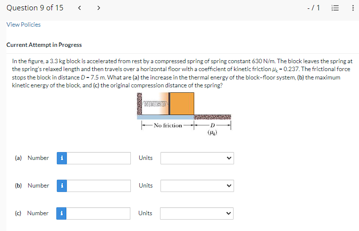Solved In the figure, a 3.3 kg block is accelerated from | Chegg.com