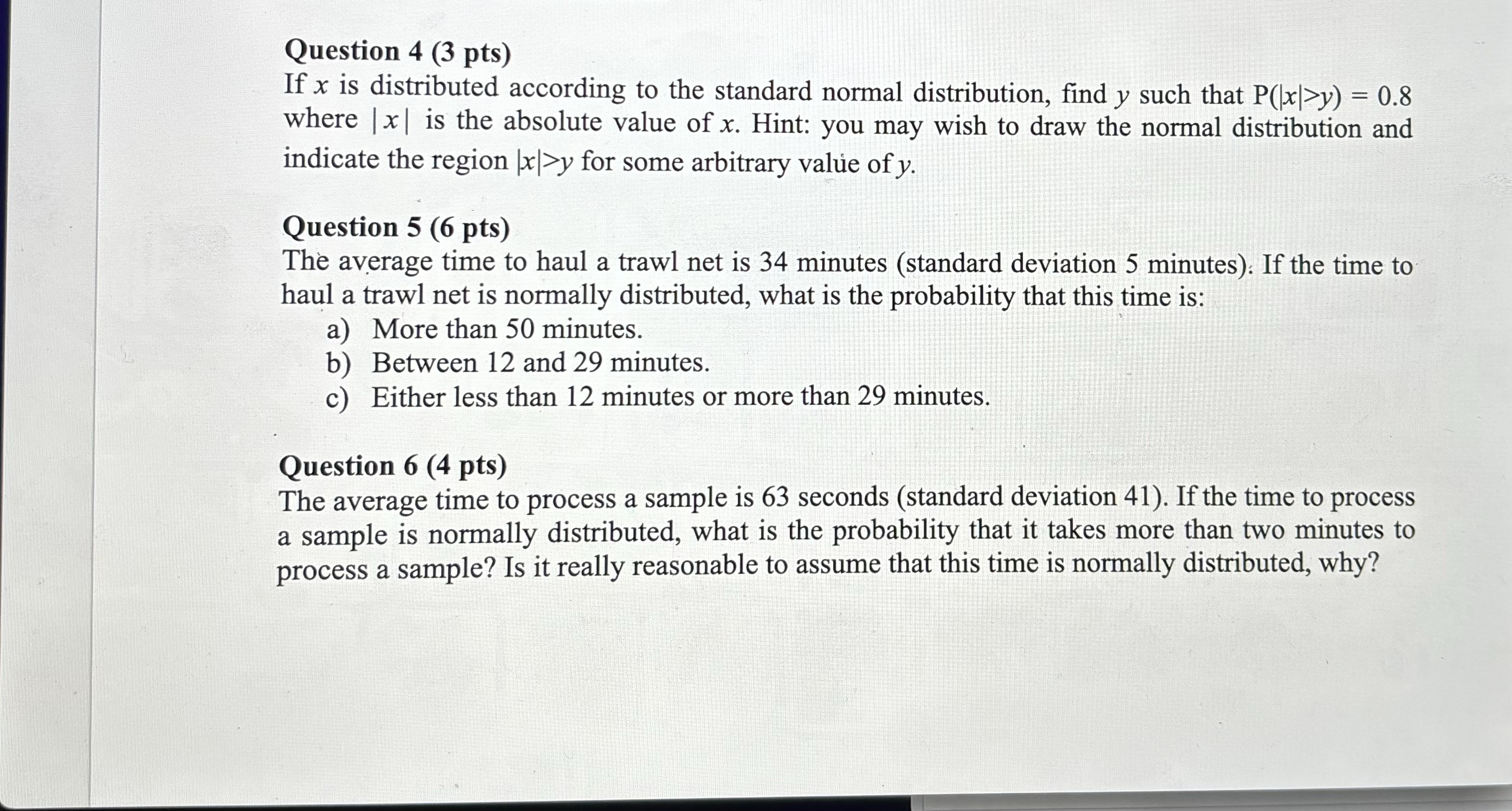 Solved Question 4 (3 pts) If x is distributed according to | Chegg.com