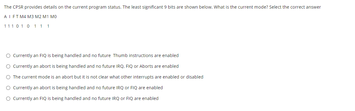 Solved The CPSR provides details on the current program | Chegg.com