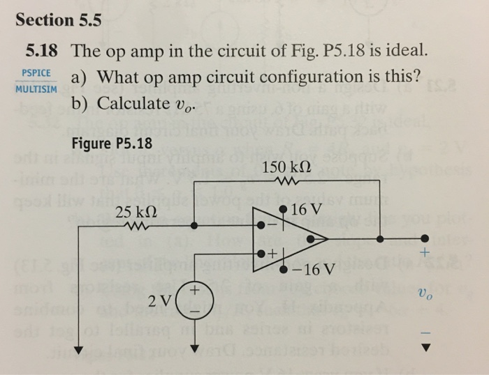 Solved Section 5.5 5.18 The op amp in the circuit of Fig. | Chegg.com