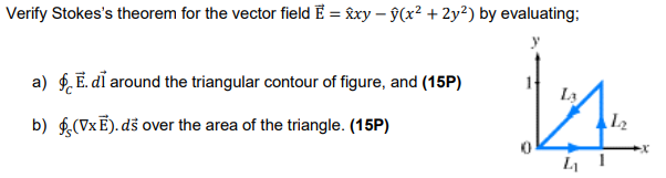 Solved Verify Stokes's theorem for the vector field | Chegg.com