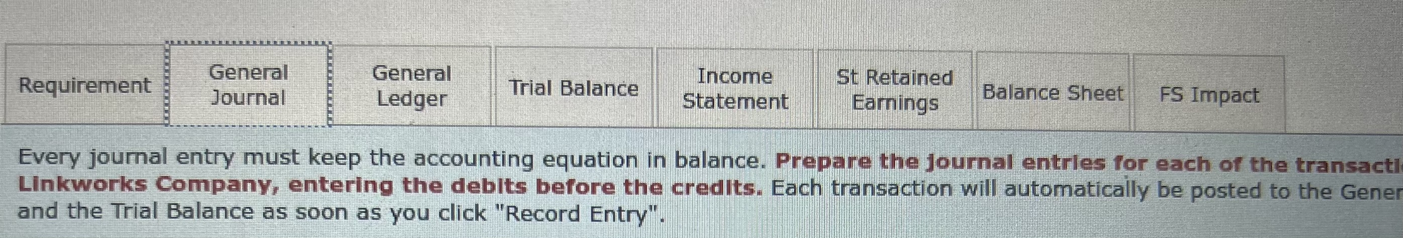 Solved The financial statements report the cumulative impact | Chegg.com