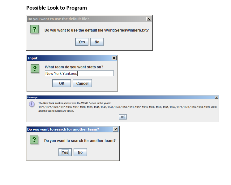 Solved Word Series winner Java assignment I need the | Chegg.com
