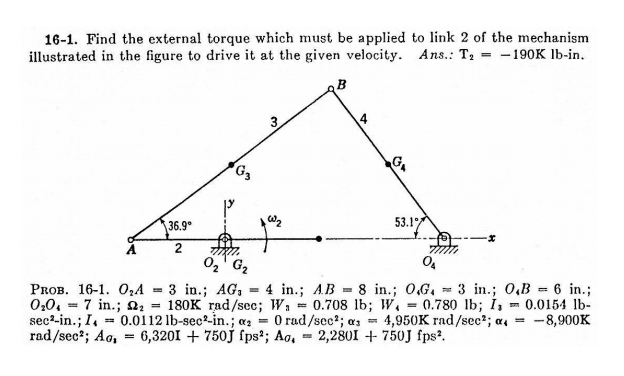 Solved 16-1. Find the external torque which must be applied | Chegg.com