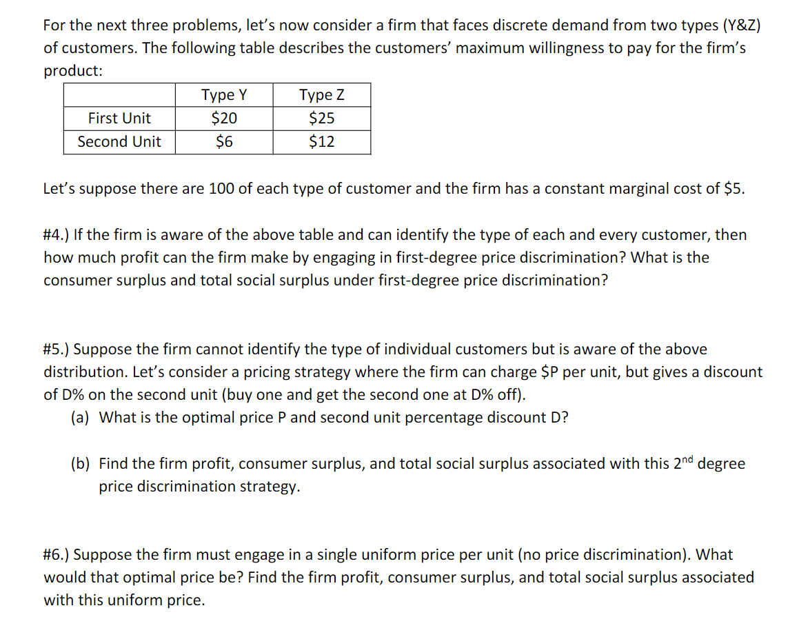 Solved For the next three problems, let's now consider a | Chegg.com