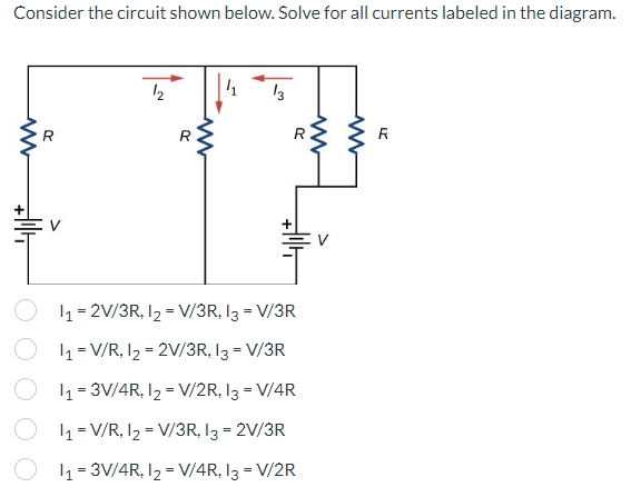 Solved Consider the circuit shown below. Solve for all | Chegg.com