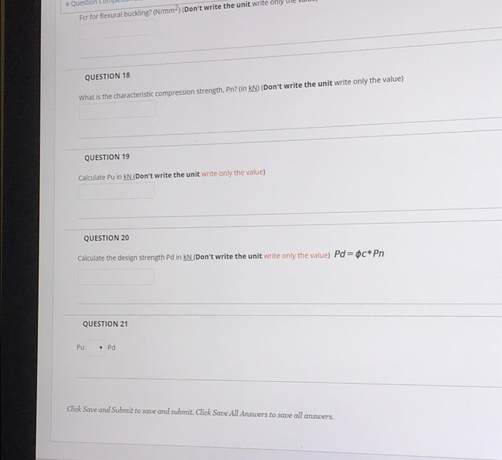 Homework 6 Determine whether the column shown in | Chegg.com
