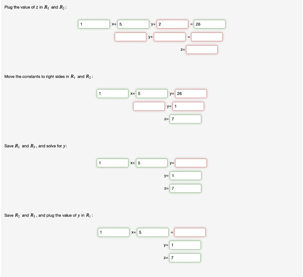 Solved (10 points) Solve the system + 5y + 2z 26 2x + 6z + y | Chegg.com